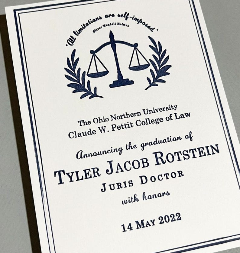 Custom Letterpress Invitations - Etsy