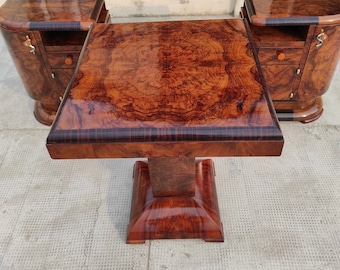Art Deco table Vintage coffee table Antique table Old coffee tea table Made in Yugoslavia in 20 s Art Deco furniture