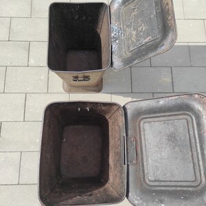 Pair of Antique Coal Bins, Vintage Fireplace Coal Storage Box, Antique ...