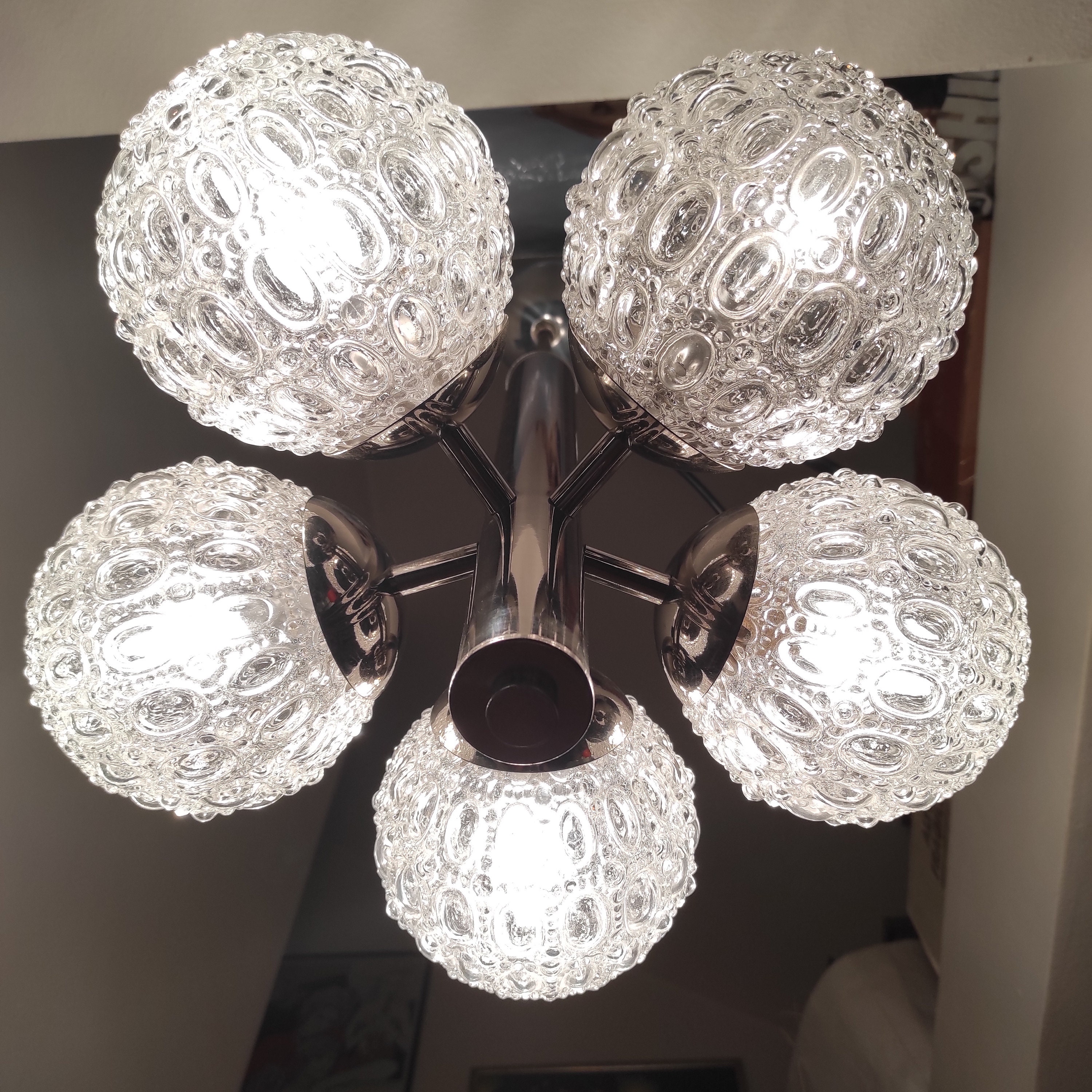 Richard Essig Sputnik Chandelier Space Age Pendant Light - Etsy