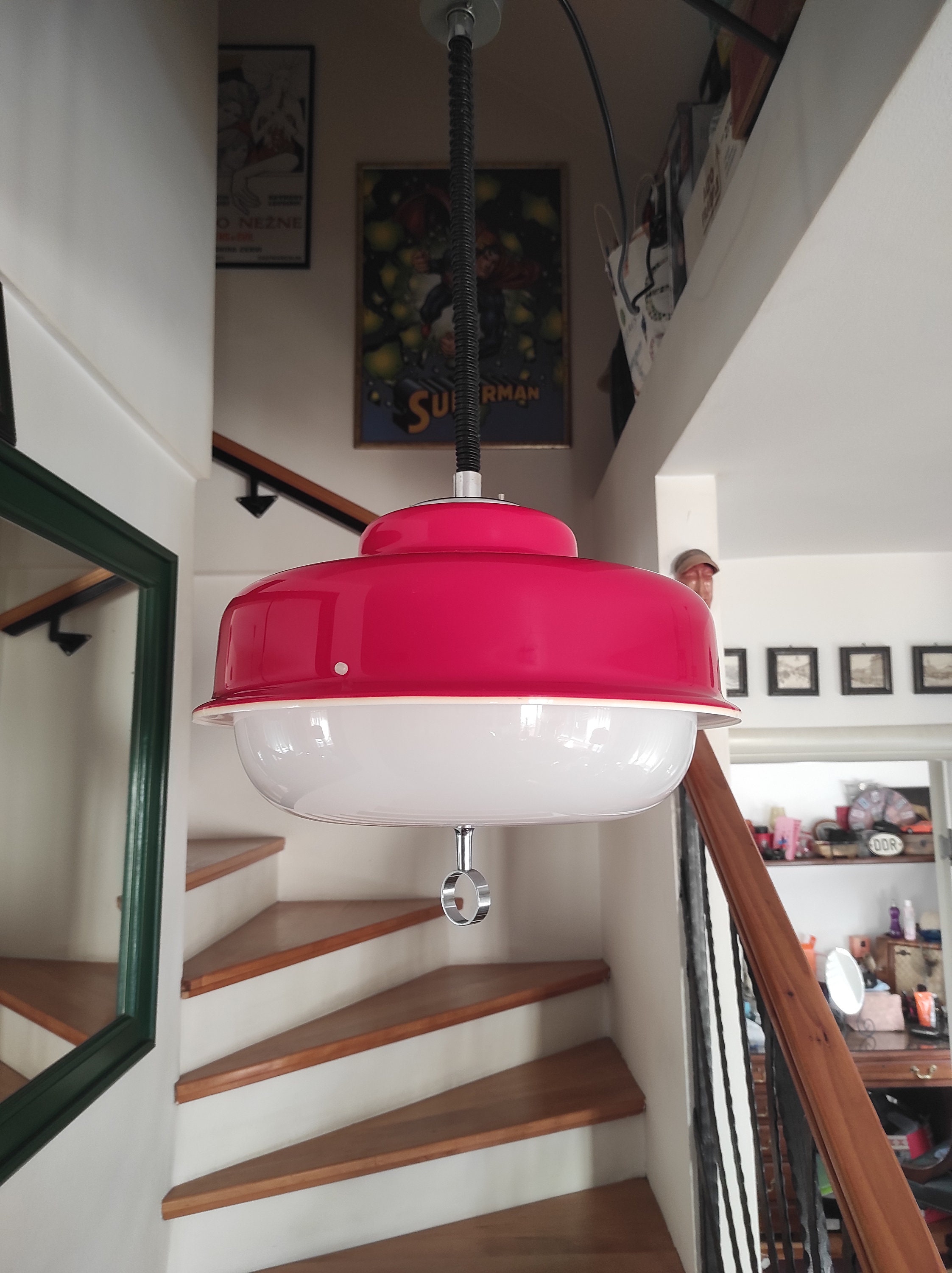 Meblo Guzzini Pendant Lamp, Vintage Chandelier, Space Age Light ...