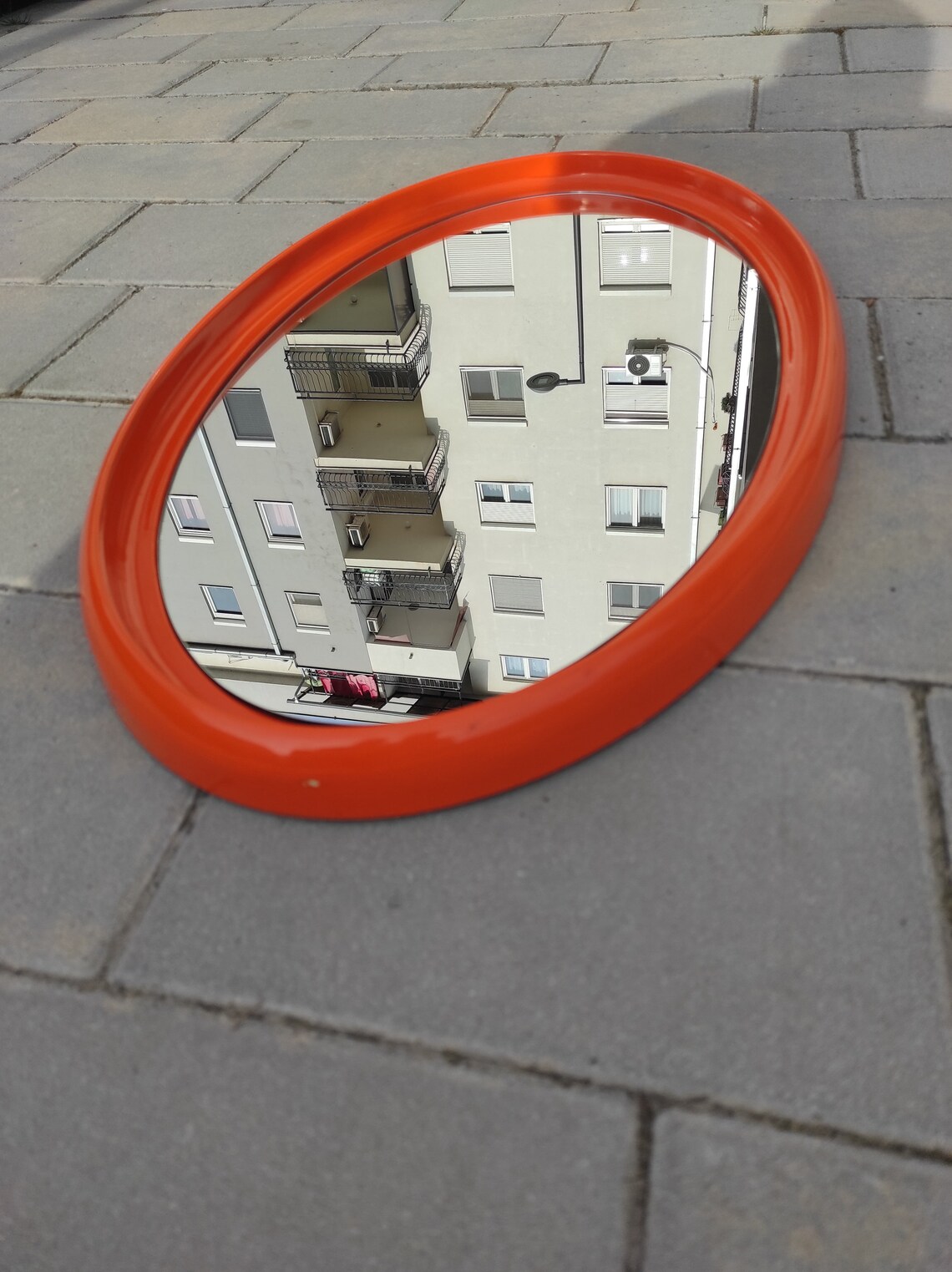 Mid Century Oval Wall Mirror, Vintage Mirror, Plastic Oval Mirror ...