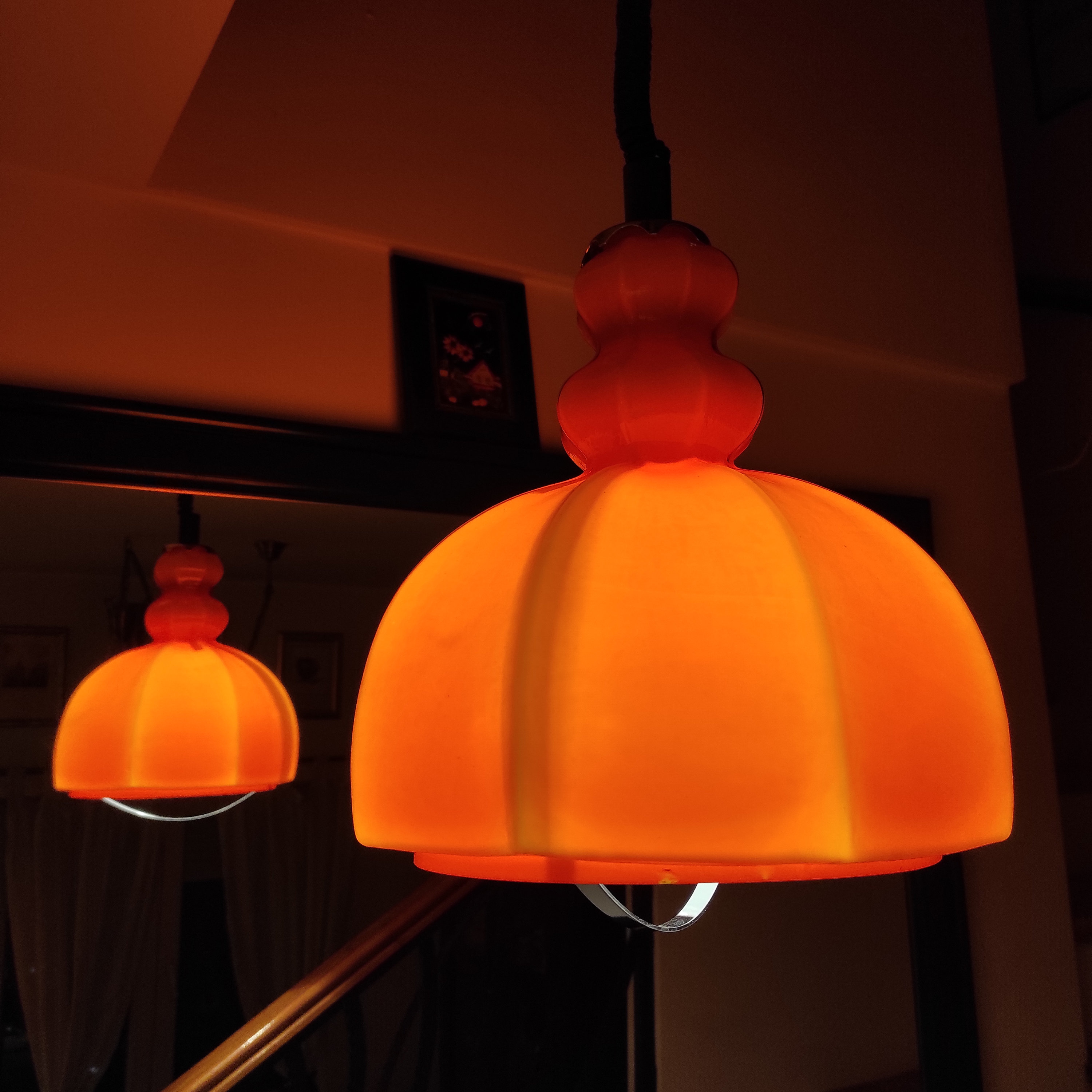 Vintage Atomic Glass Ceiling Shade