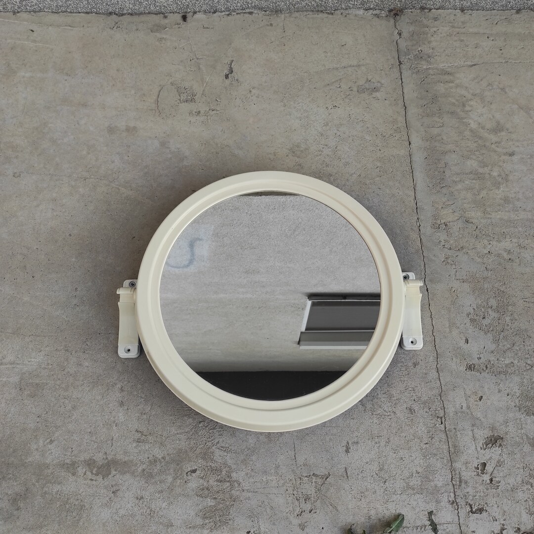 Vintage Atomic Round Mirror: Mid Century Space Age Decor, Made in ...