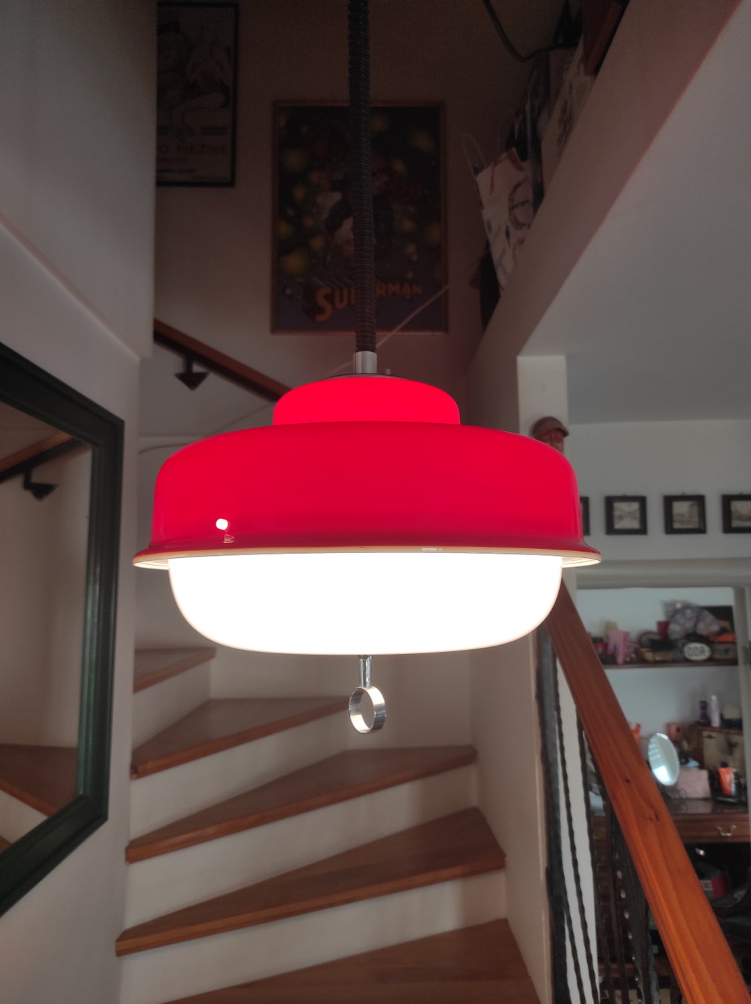 Meblo Guzzini Pendant Lamp, Vintage Chandelier, Space Age Light ...