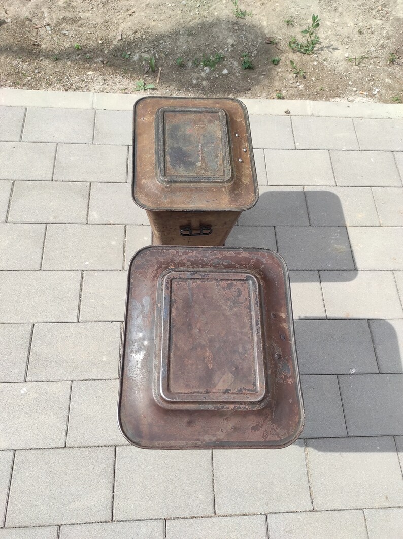 Pair of Antique Coal Bins, Vintage Fireplace Coal Storage Box, Antique ...