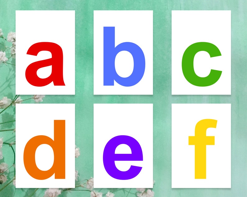 Printable Alphabet Flashcards for Kids #1 - Capital and Lowercase ...