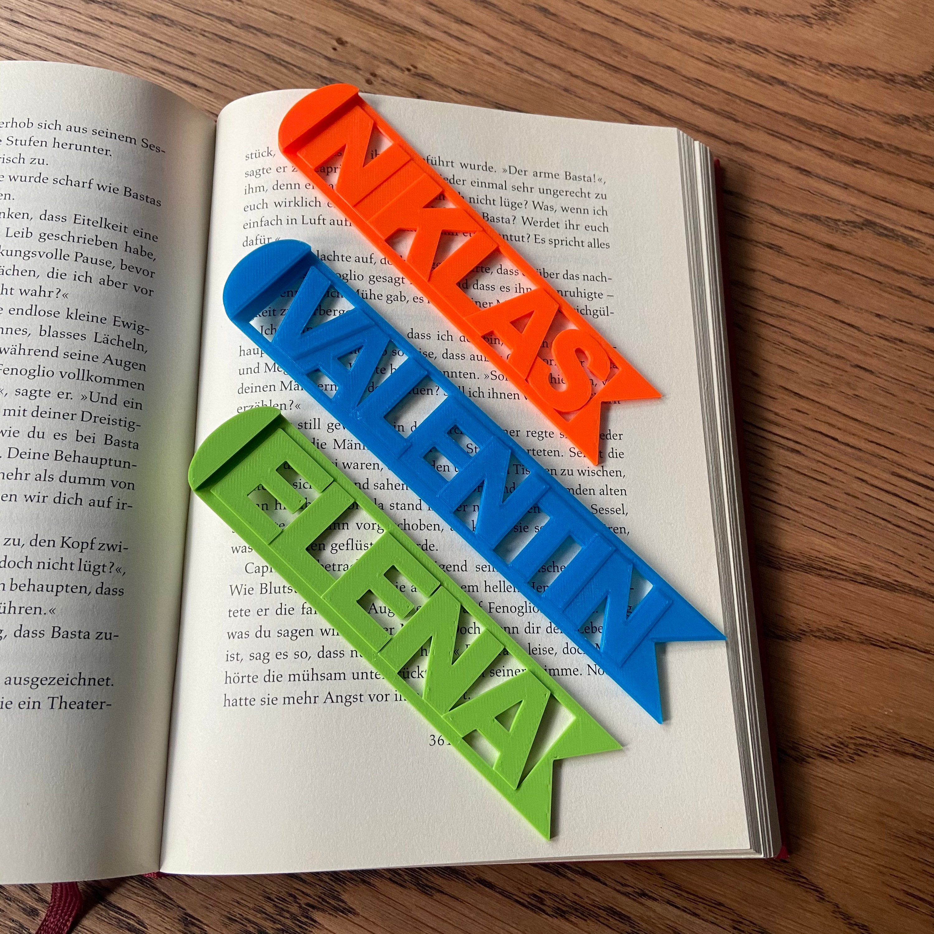 Bookmarks Personalized 3D Print Book Name Gift | Etsy