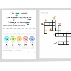 Aprendo a Leer 2 learning How to Read in Spanish 2 - Etsy