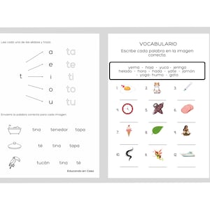 Aprendo a Leer 2 learning How to Read in Spanish 2 - Etsy