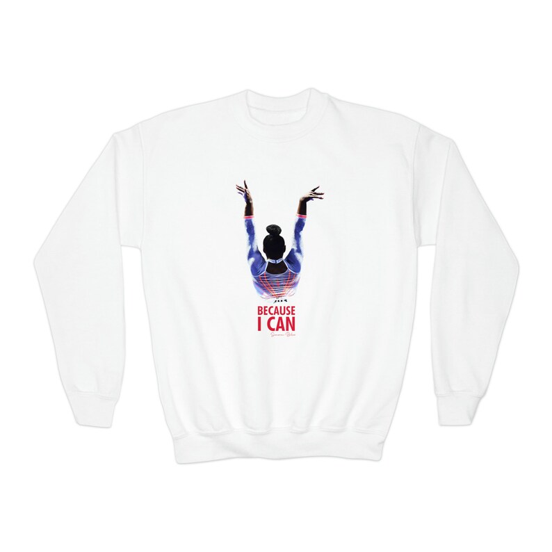 Simone Biles Kids Sweatshirt, Because I Can Shirt, Simone-biles Goat ...