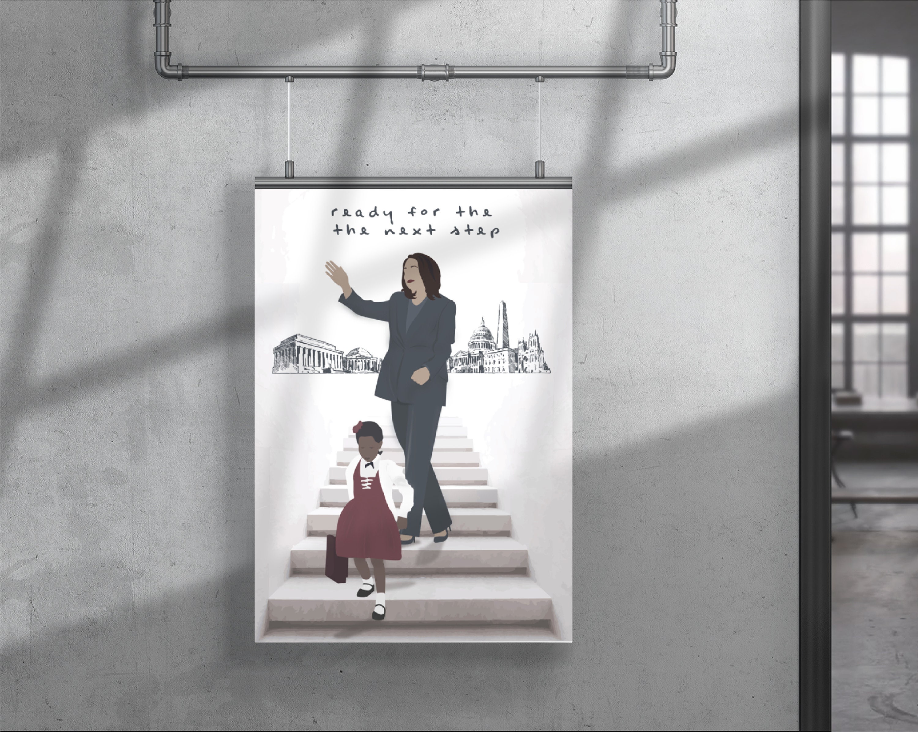 Kamala y Ruby Bridges Next Step Museum Grade Art Print / - Etsy España