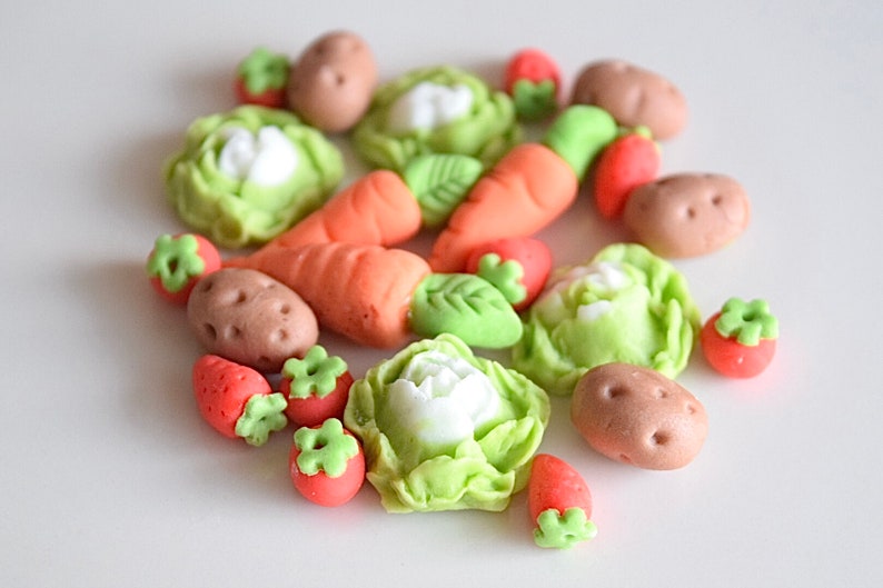 Peter Rabbit Edible Fondant Cake Topper Set 1st Birthday - Etsy