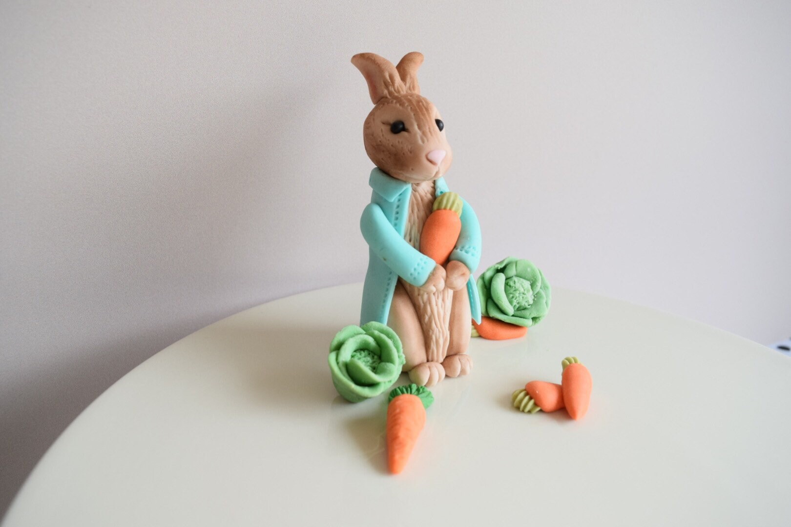 Fondant Peter Rabbit Cake Topper Baby Shower Christening - Etsy