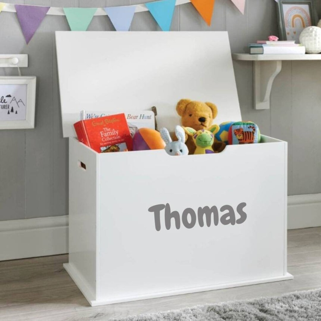 Personalised Childrens Wooden Toy Box Chest, Childrens Storage Box for ...