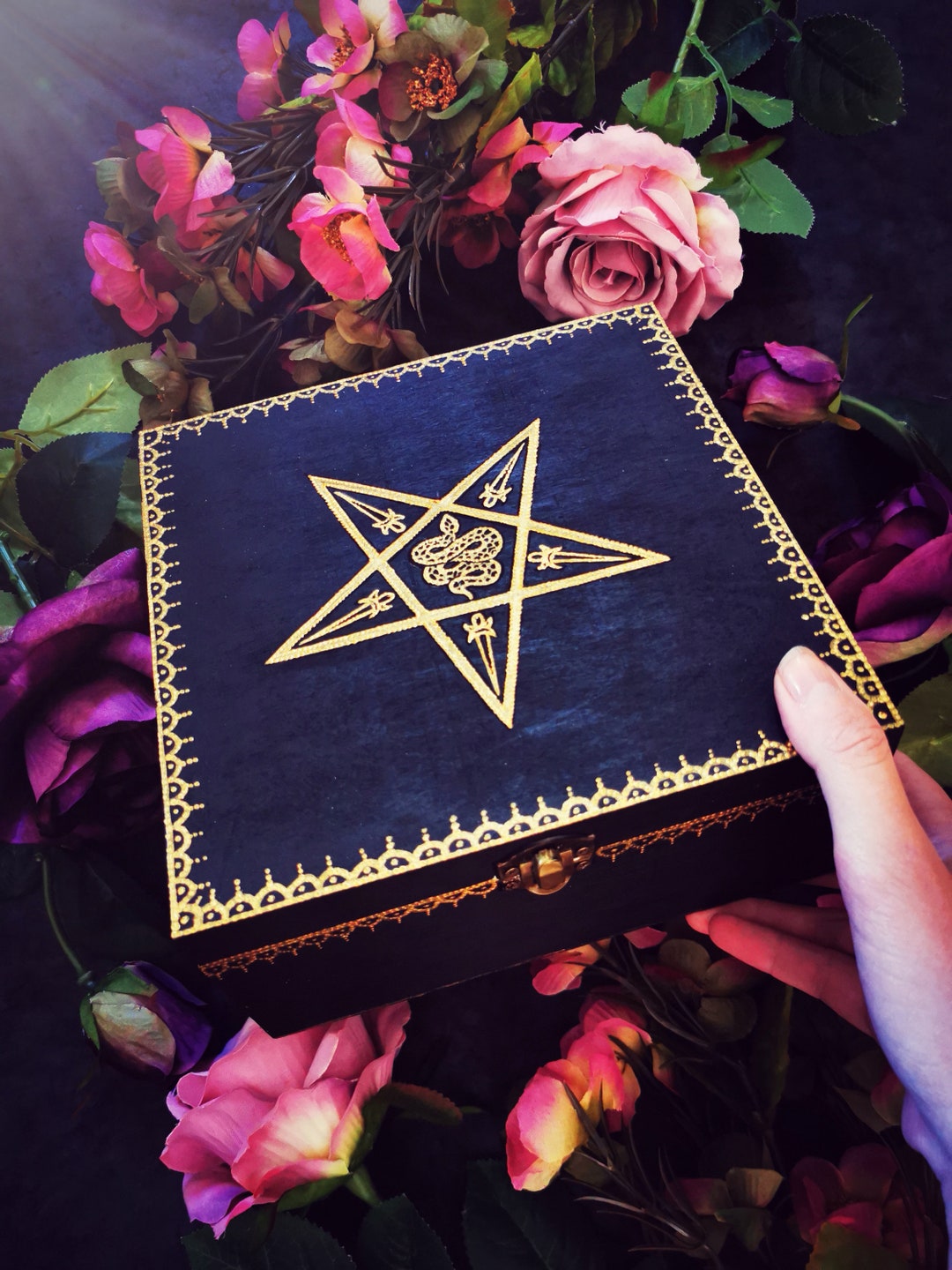 Inverted Pentagram Witch Box One of a Kind Pentagram Witch Box ...
