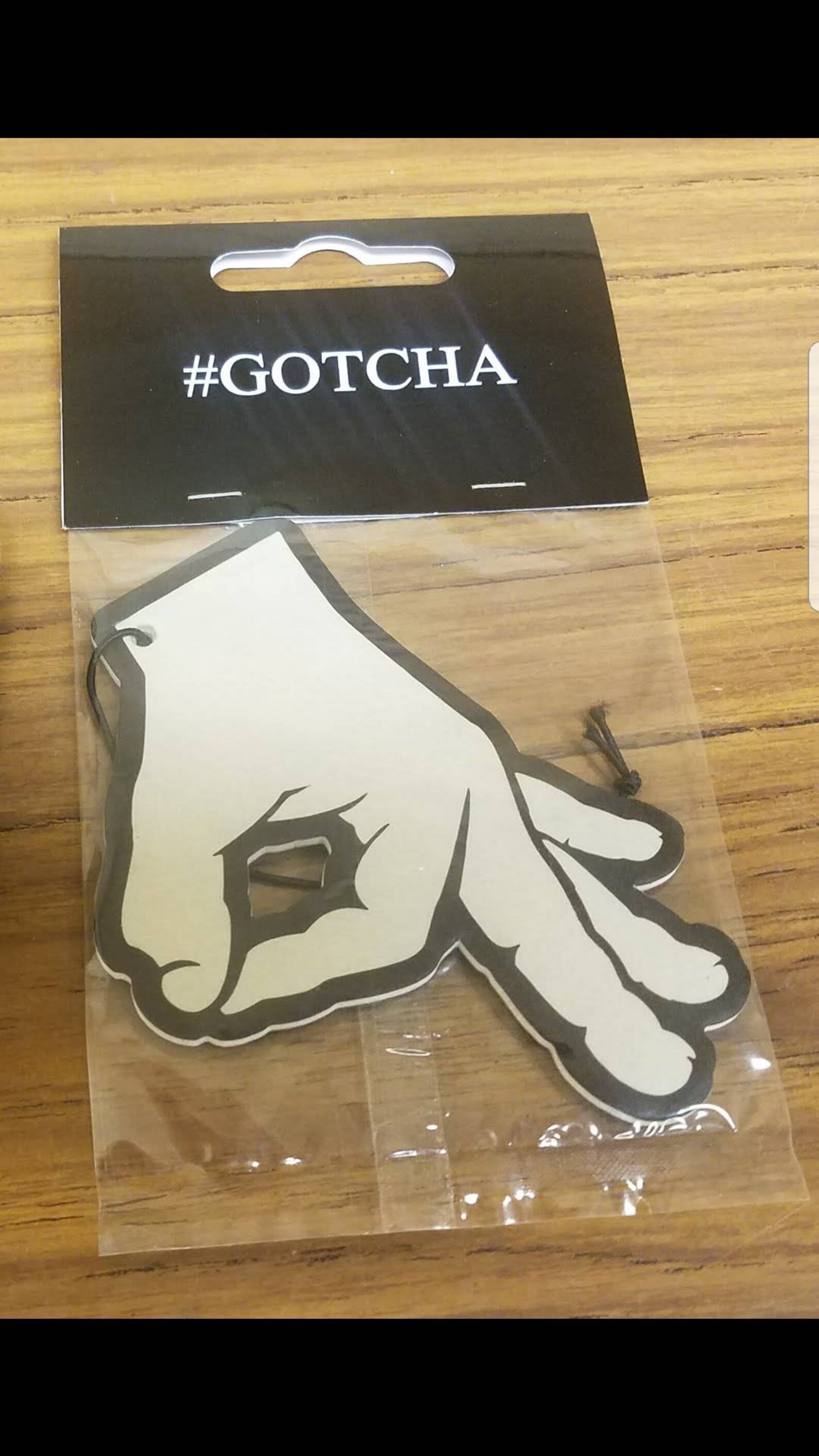 Ok Gotcha Hand Punch Air Freshener Hanging Pendant Ornament Circle Game ...