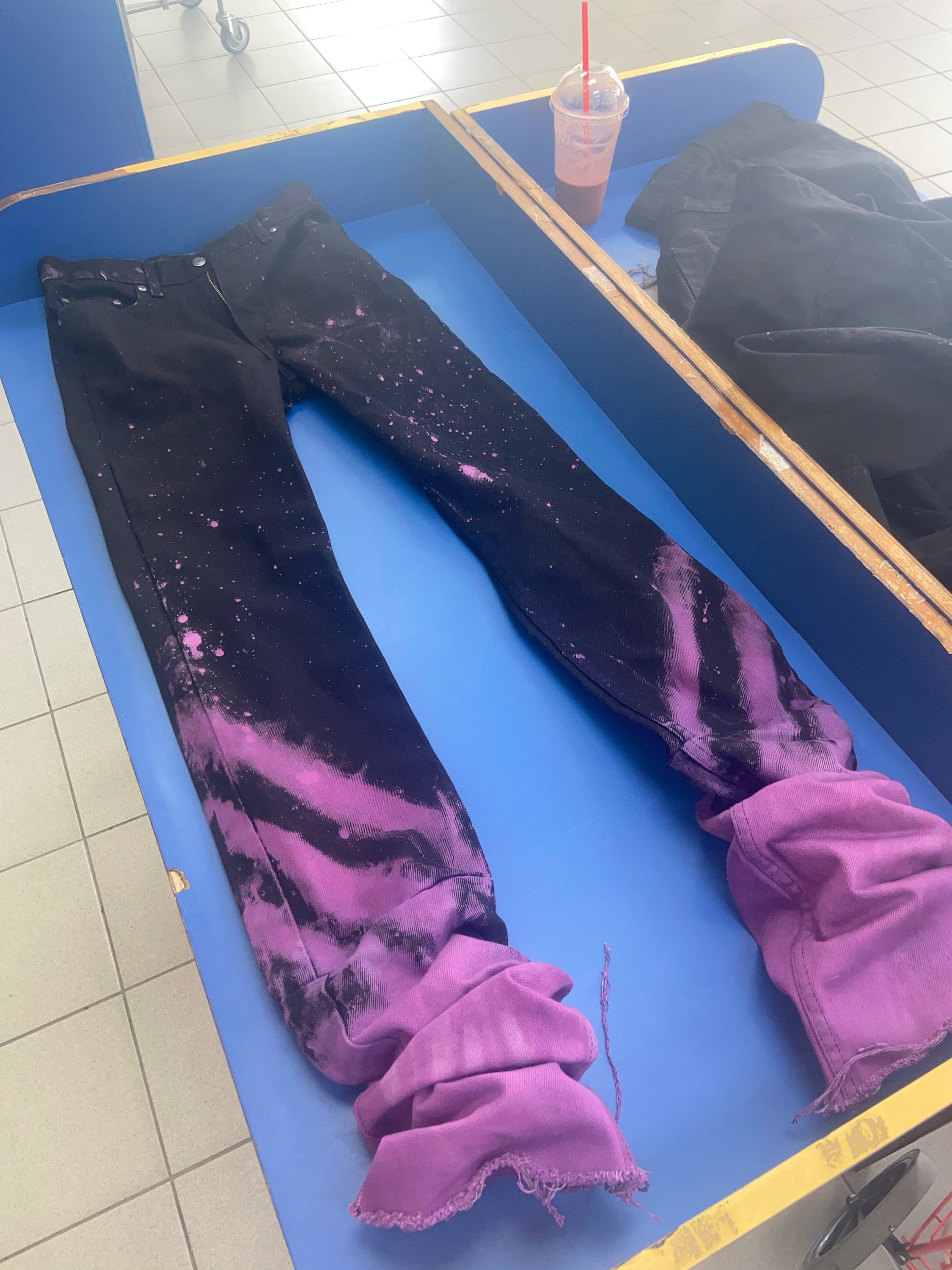 Read Description Custom Stacked Jeans dyed READ - Etsy