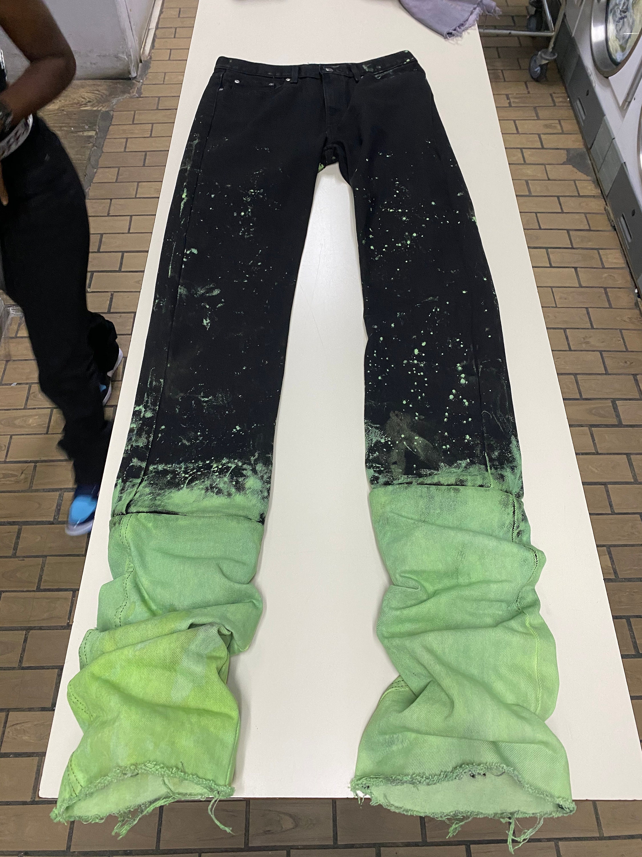 Read Description Custom Stacked Jeans (dyed) **READ DESCRIPTION** - Etsy