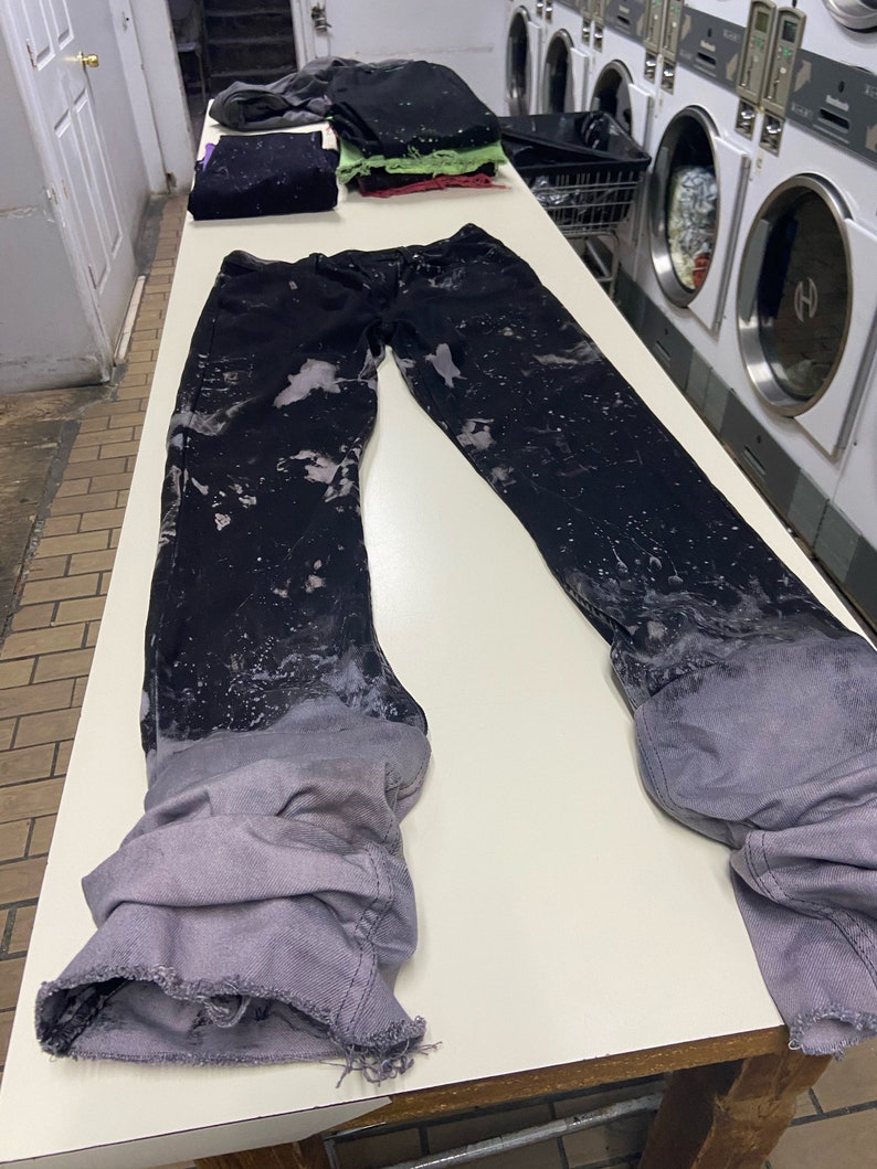 Read Description Custom Stacked Jeans dyed READ - Etsy