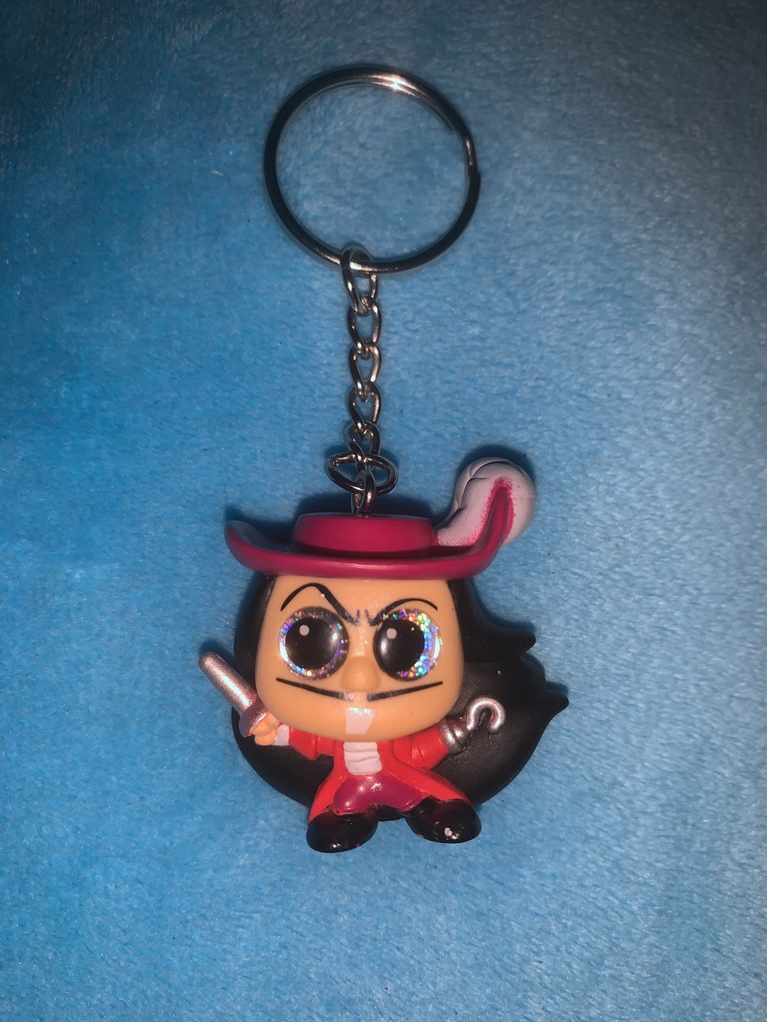 Captain Hook Peter Pan Disney Doorable Keychain Keyring Bag - Etsy
