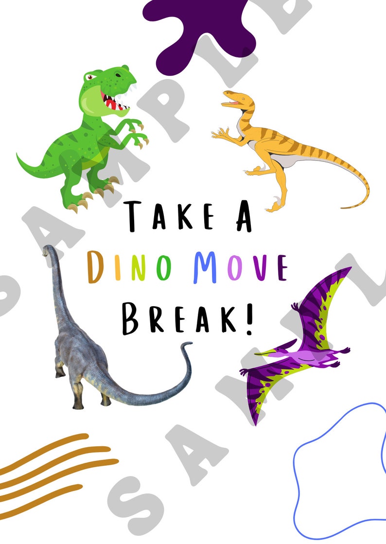 Dinosaur Movement Cards | Movement Break Cue Cards | ADHD, Neurodiverse ...