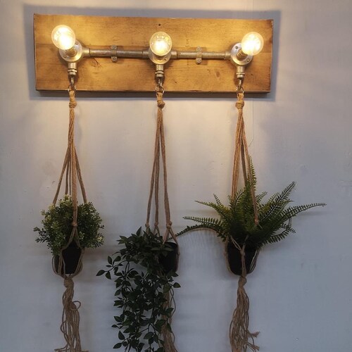 Gallows Bracket Style Wooden Wall Light Fitting - Etsy UK