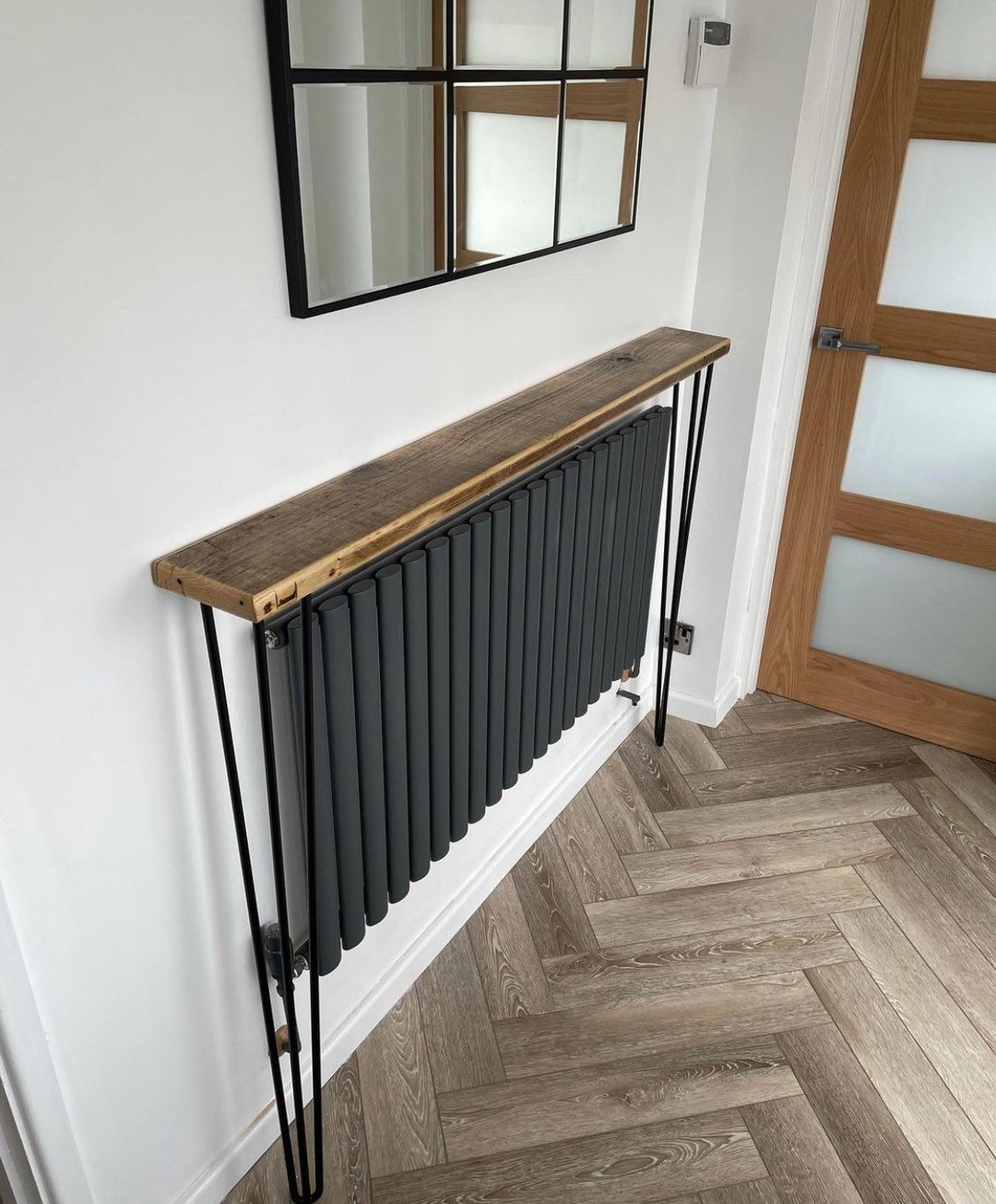 Hairpin Radiator Table Stylish Storage and Display Above Your Radiator ...