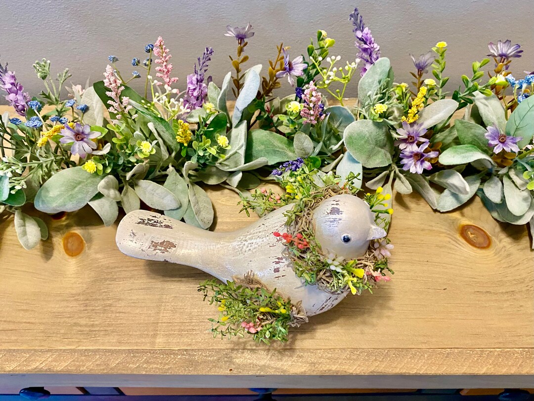 Spring Easter Lifelike Wildflowers Table Garland Arrangement, Spring ...