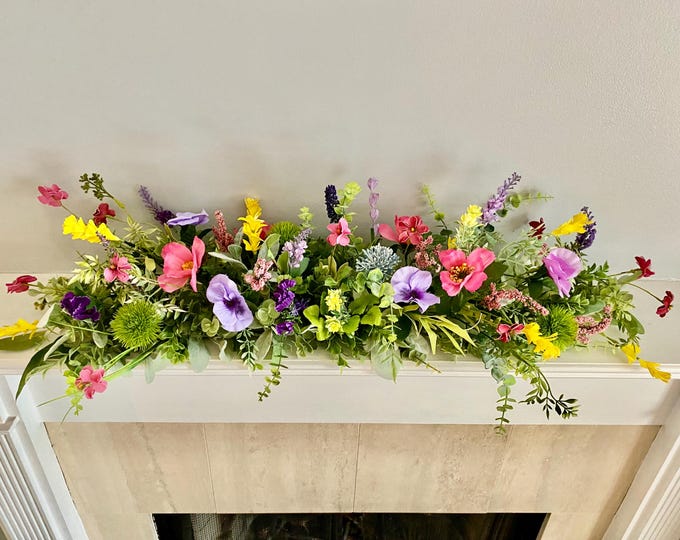 Spring Wildflowers Centerpiece, Spring Flowers Table Arrangement ...