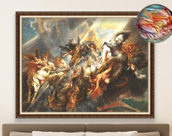Peter Paul Rubens, the Fall of Phaeton 1604, Vintage Canvas Art Print J ...