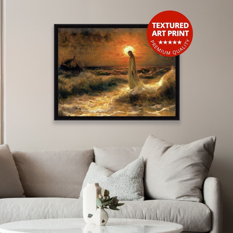 Julius Sergius Von Klever Christ Walking on the Waters - Etsy