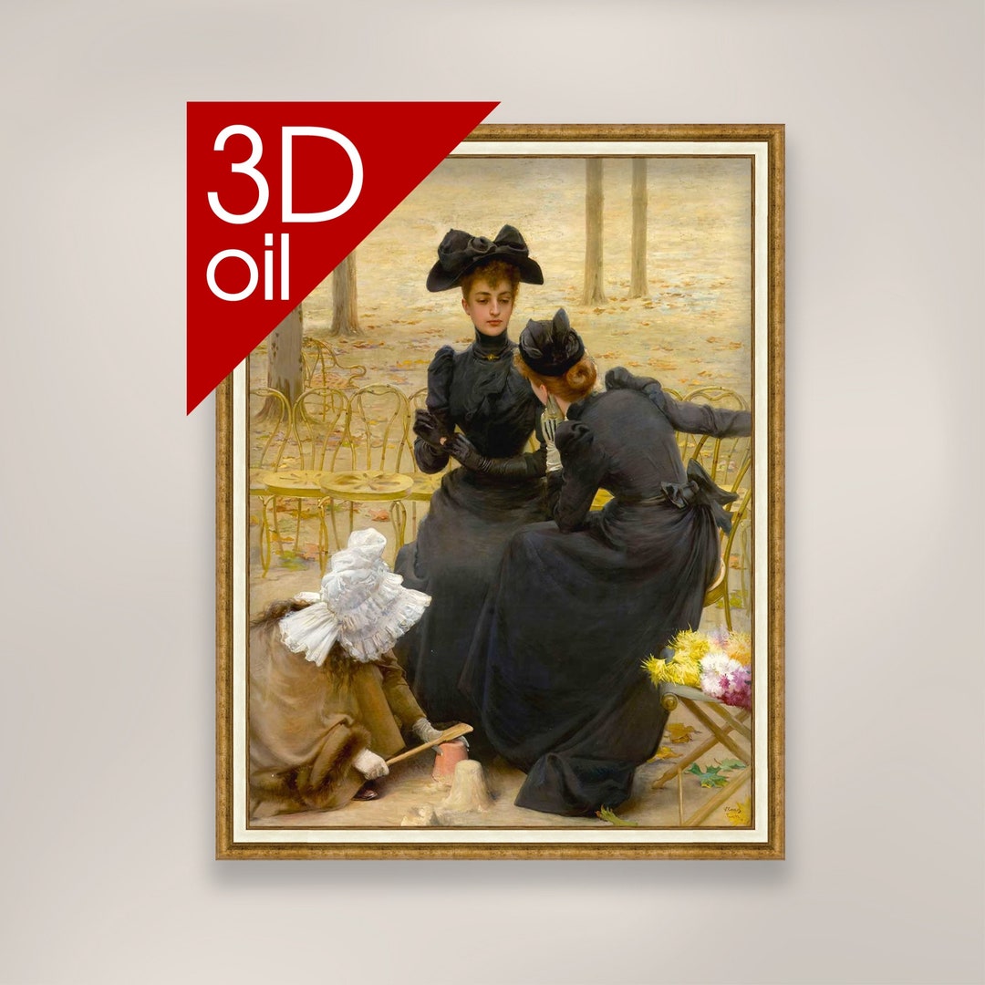 Vittorio Corcos - the Governesses at the Elysian Fields | Museum ...