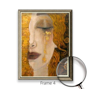 Gustav Klimt - Freas Golden Tears | Museum Quality 3D Oil Canvas Print ...