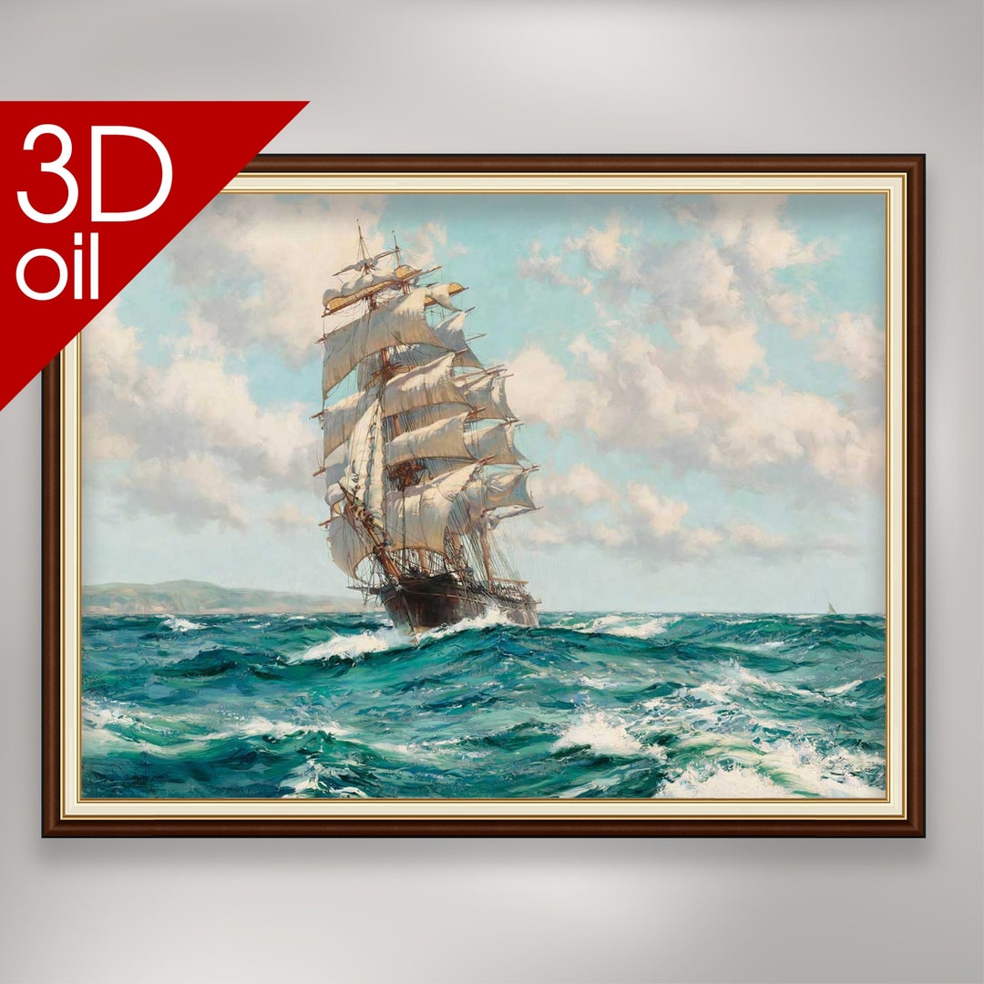 Montague Dawson - Land Ho the Clipper Ship North America | Museum ...