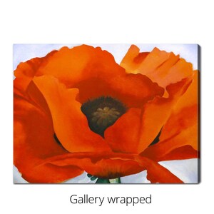 Red Poppy - Georgia O’keeffe | Museum Quality 3D Oil Canvas Print of ...