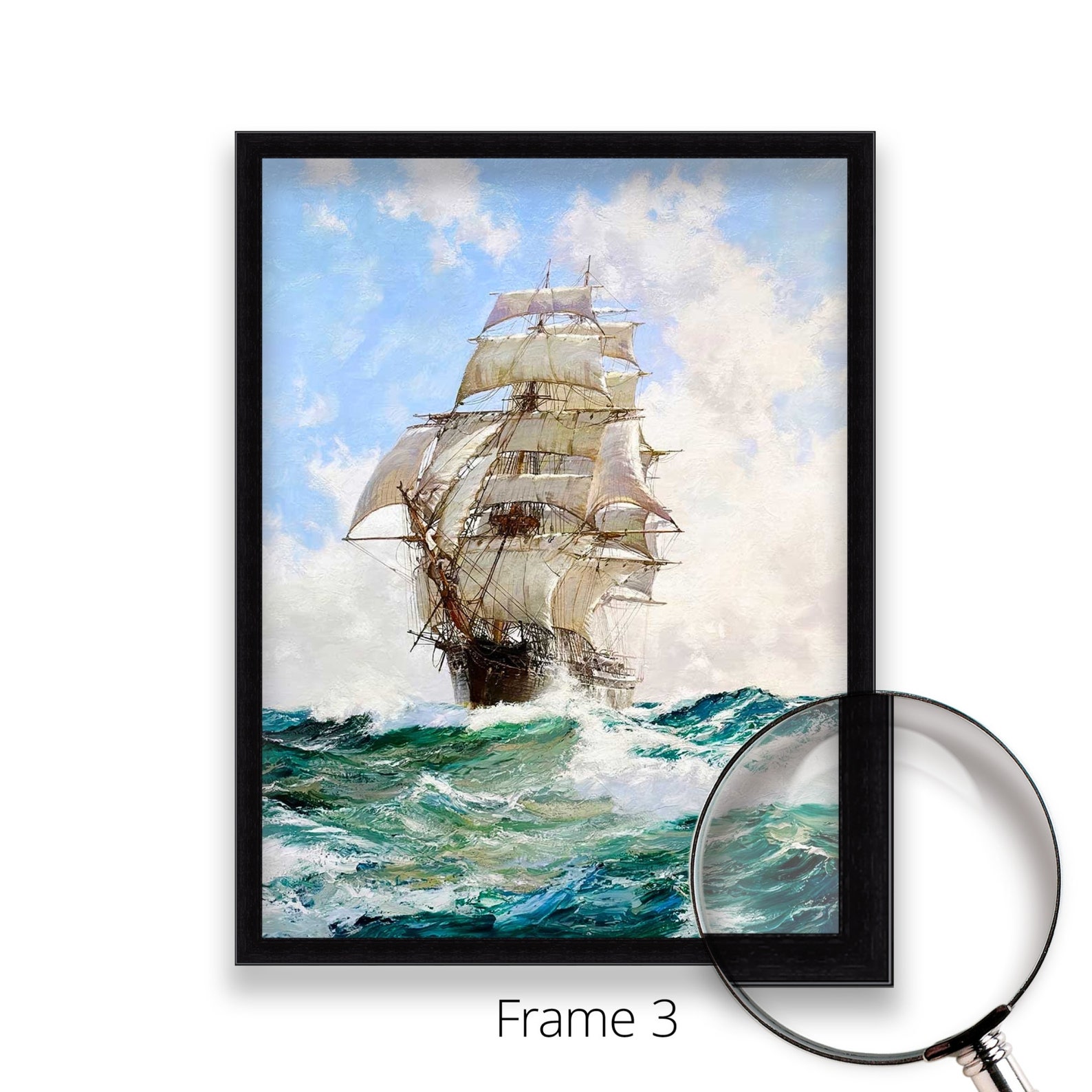 South-australian - Montague Dawson | Museum Quality 3D Oil Canvas Print ...