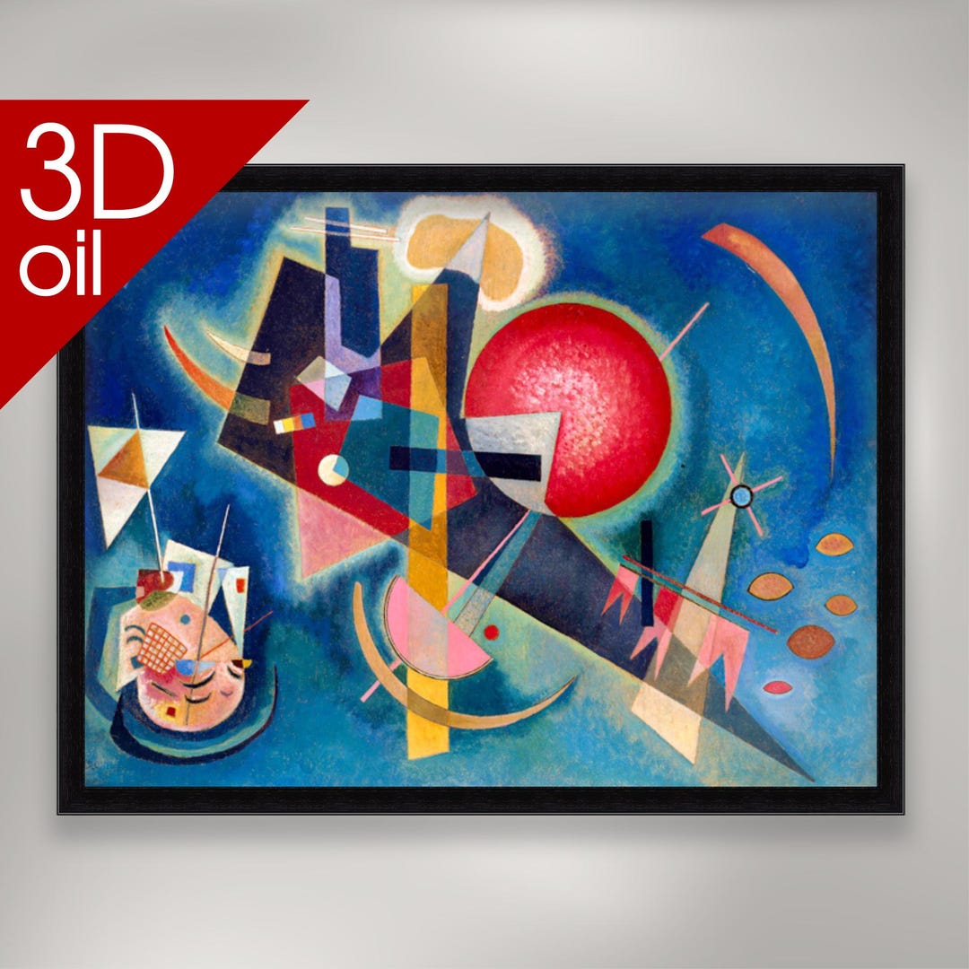 Geometric Abstraction - Wassily Kandinsky | Museum Quality 3D Oil ...
