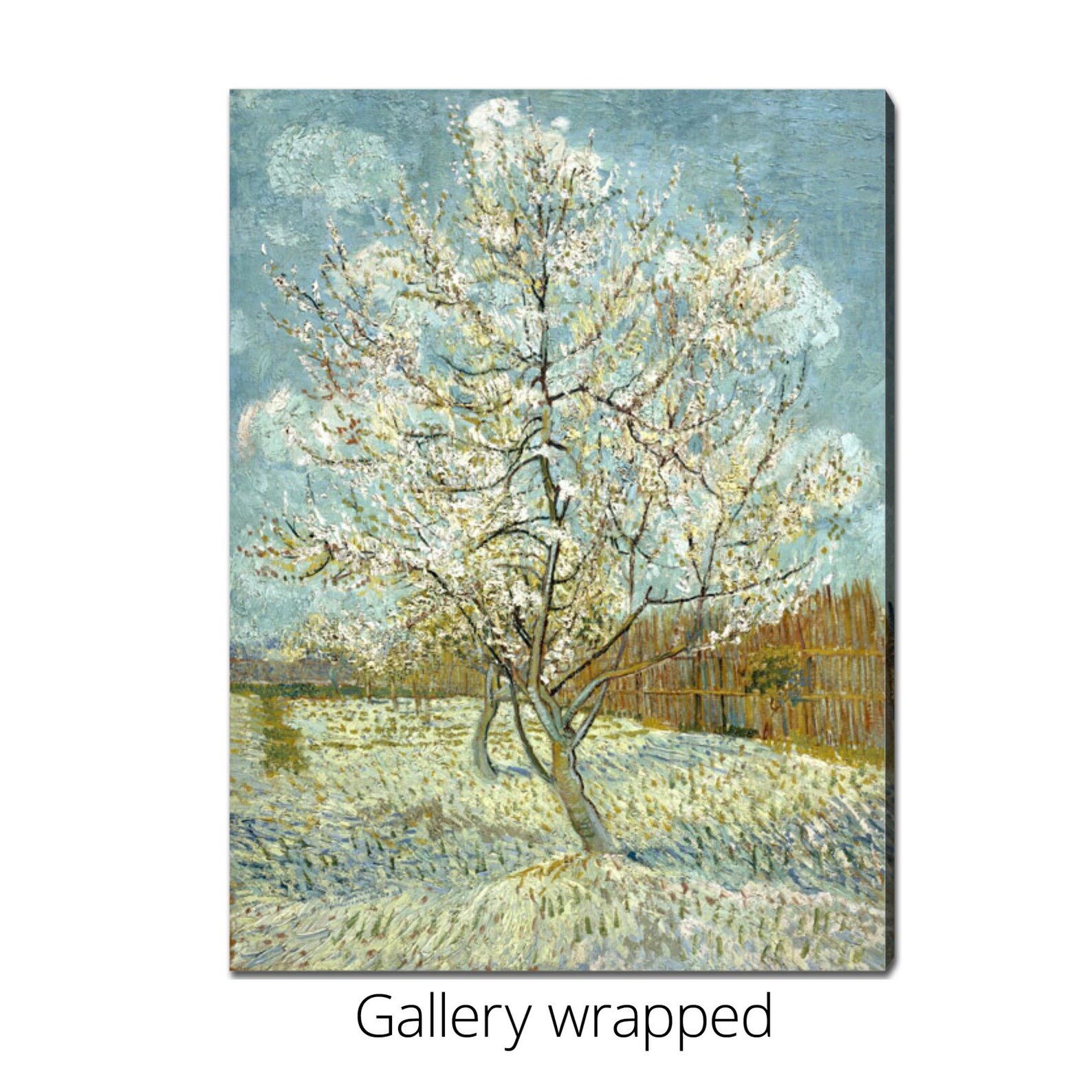 The Pink Peach Tree - Vincent Van Gogh | Museum Quality 3D Oil Canvas ...