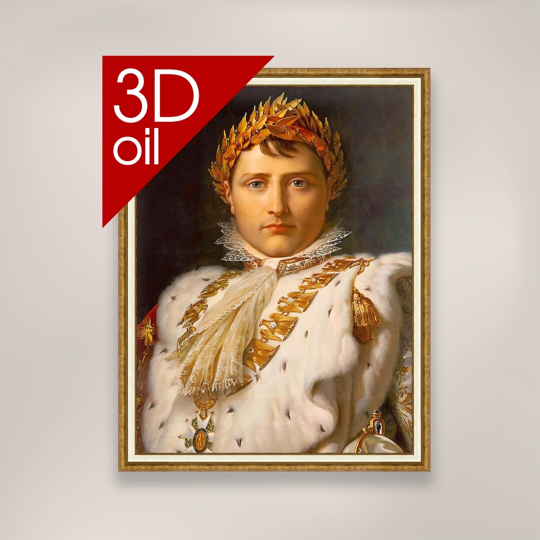 Napoleon Bonaparte Imperor Portrait - FRAGMENT | Museum Quality 3D Oil ...
