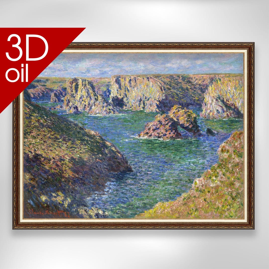 Claude Monet - Port Domois, Belle Isle - Claude Monet | Museum Quality ...