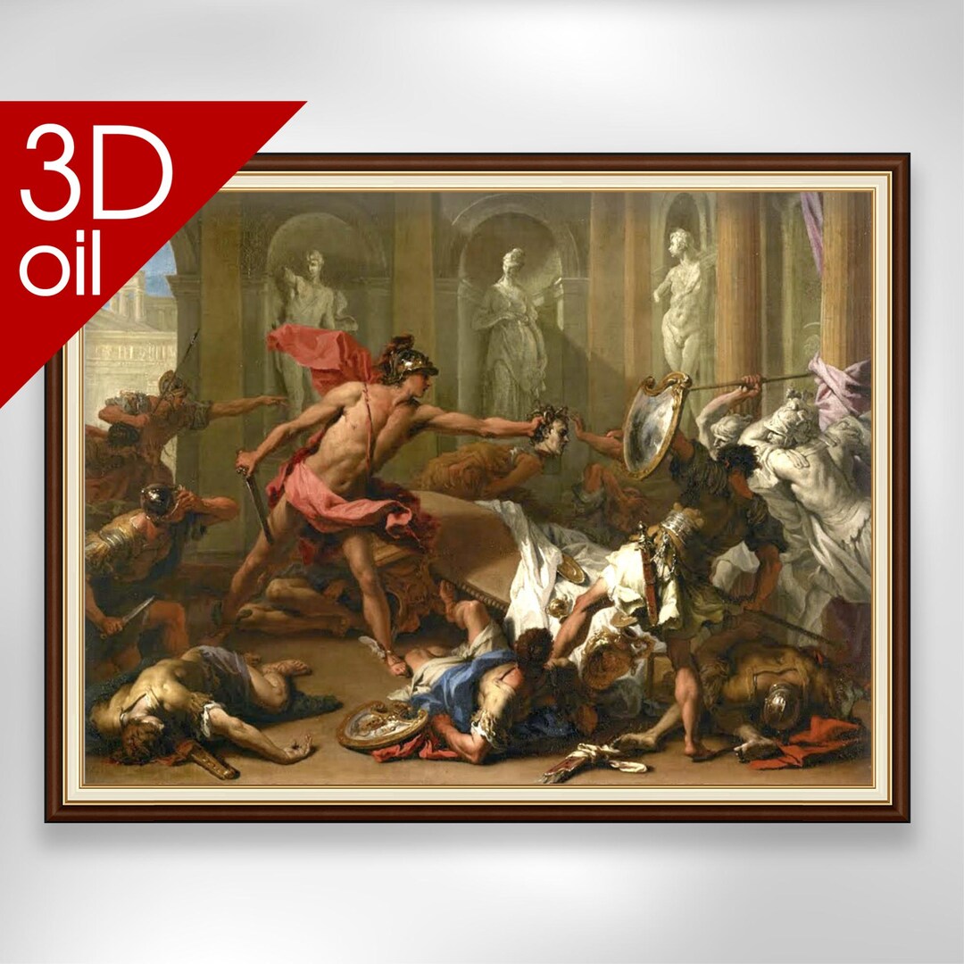 Perseus Confronting Phineus - Sebastiano Ricci | Museum Quality 3D Oil ...