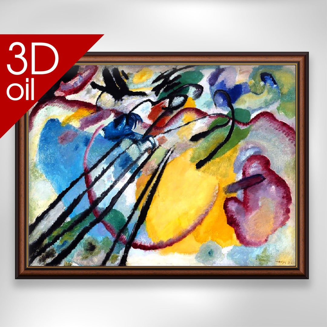 Wassily Kandinsky - Improvisation | Museum Quality 3D Oil Canvas Print ...