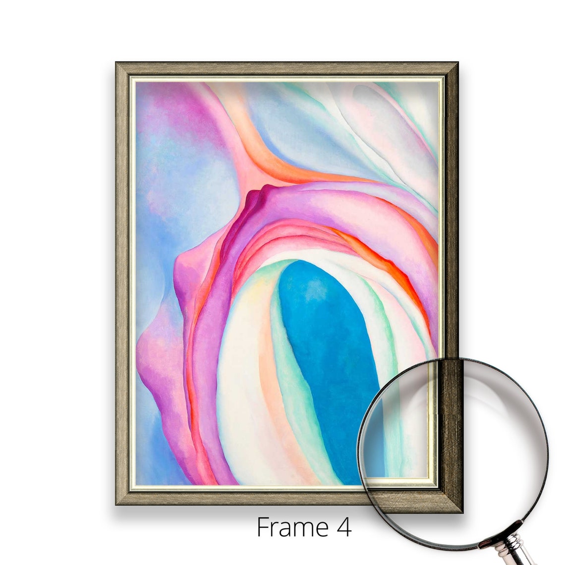 Music, Pink and Blue - Georgia O’keeffe | Museum Quality 3D Oil Canvas ...