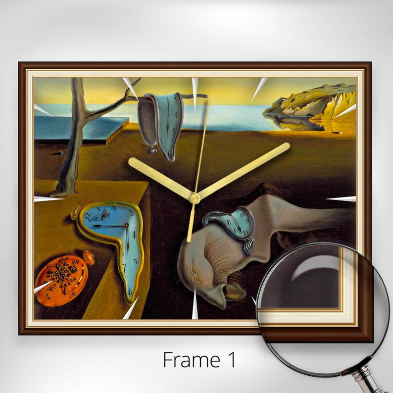 Salvador Dali - the Persistence of Memory — Framed Fine Art Canvas ...
