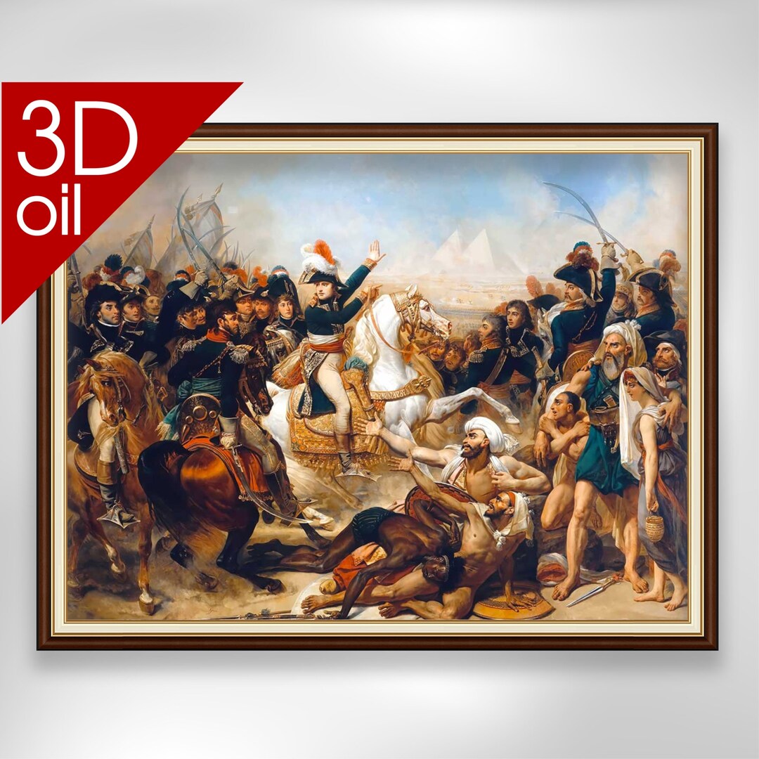 Napoleon Bonaparte's Battle of the Pyramids - Antoine-jean Gros ...