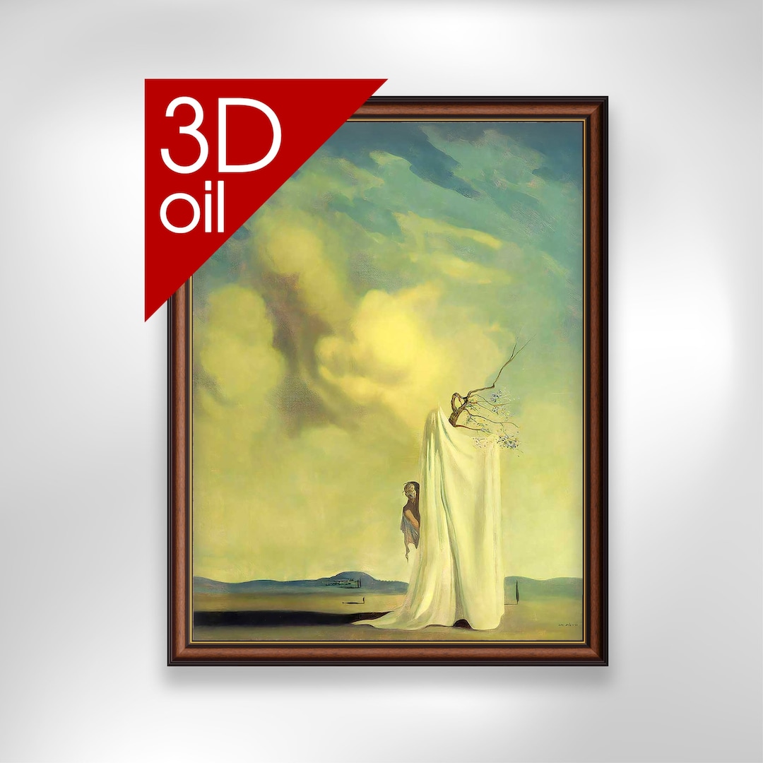 Salvador Dali - Figure and Drapery in a Landscape | Museum Quality 3D ...