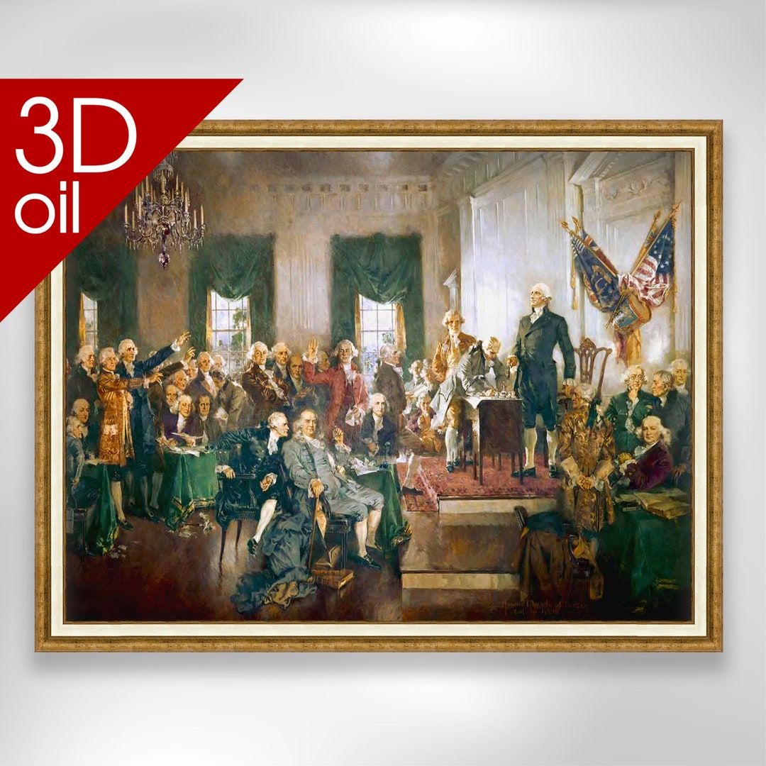 Howard Christy- Signing of the Constitution-united States of America ...