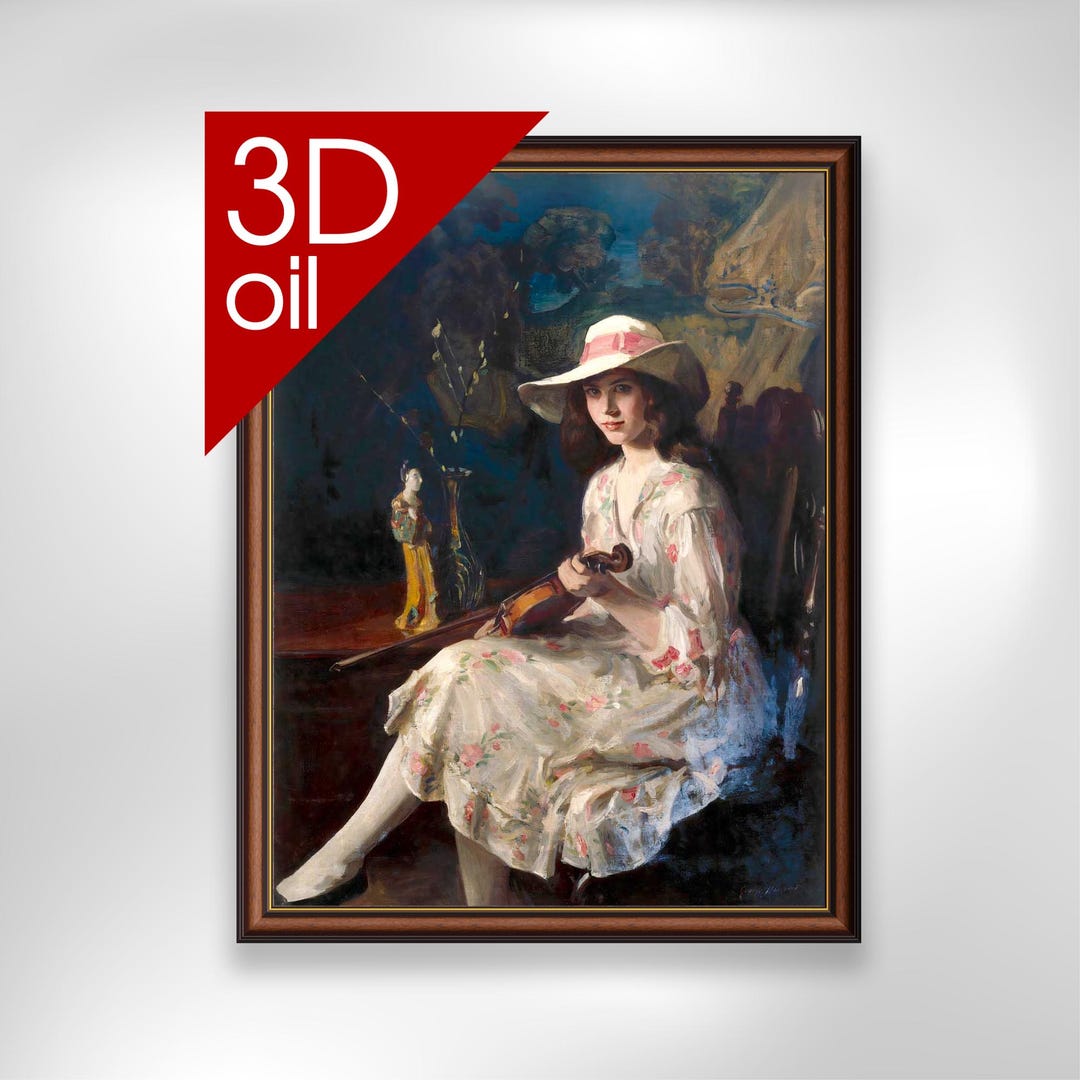 George Harcourt - Portrait of Miss Anne Harcourt | Museum Quality 3D ...
