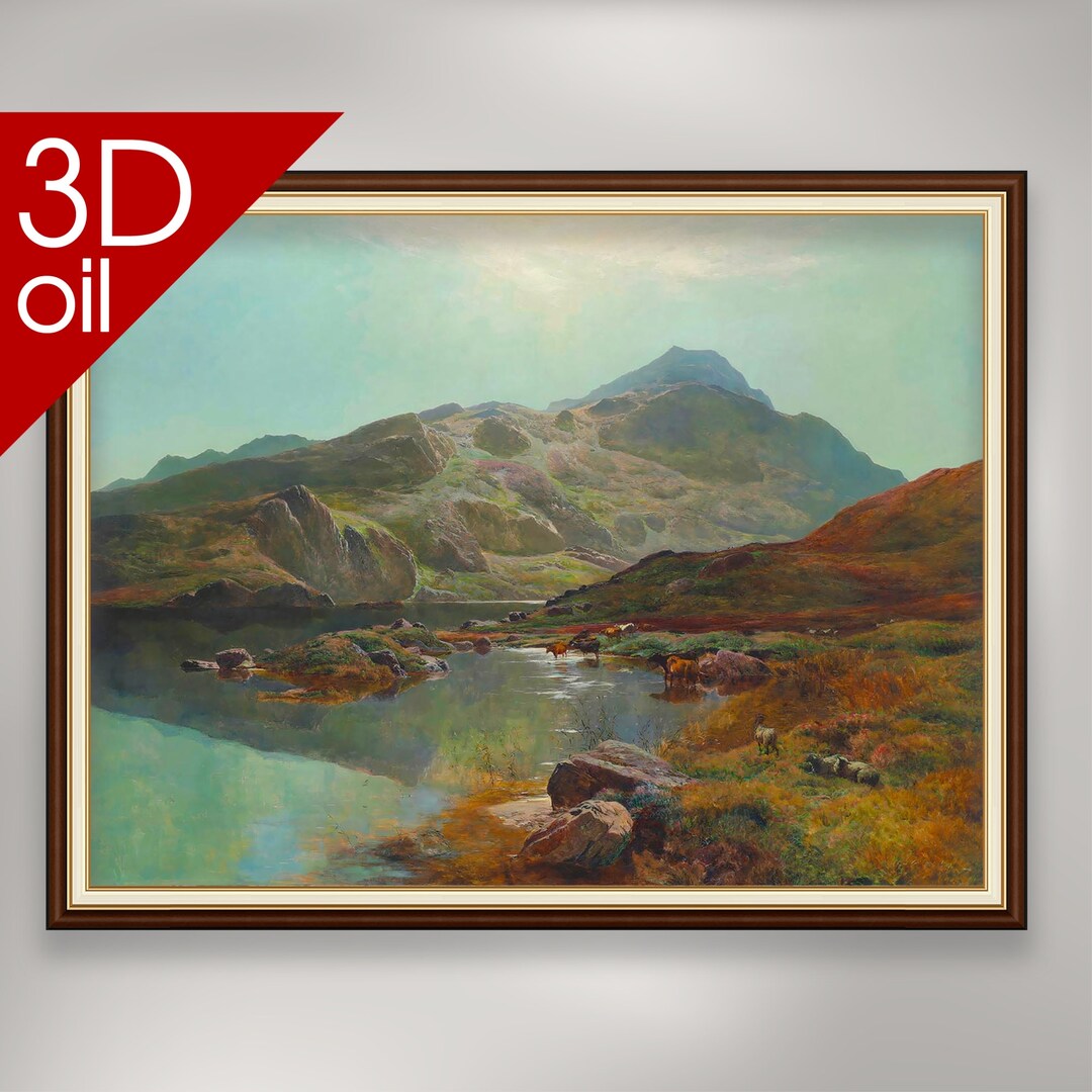 Sidney Richard Percy - Snowdon Spring Mountain Landscape | Museum ...